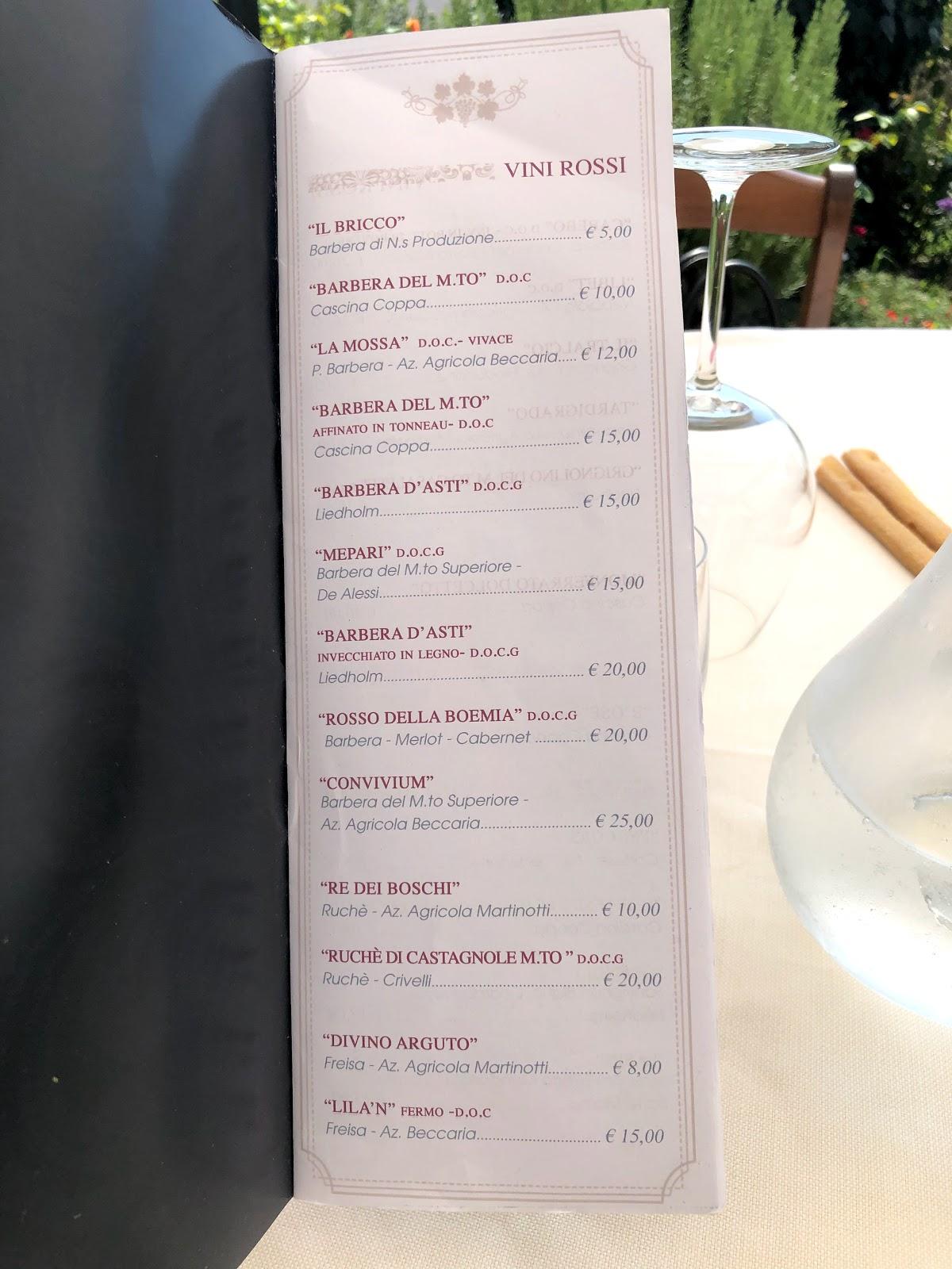 Menu da AgritLa Cantina in Collina (Agriturismo)urismo Ristorante La ...