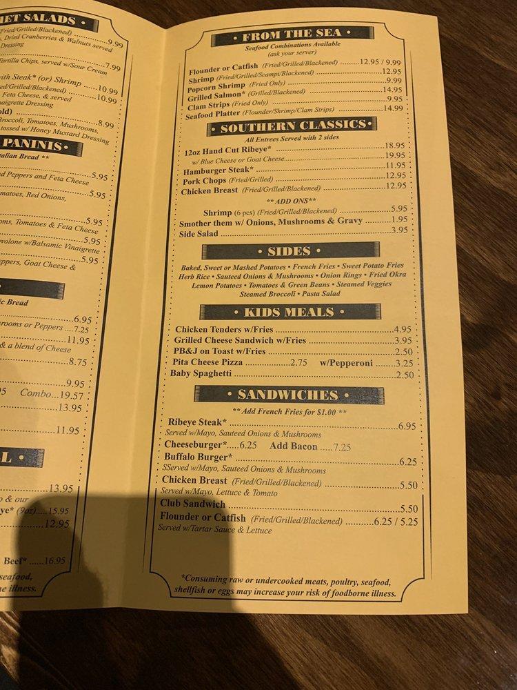 Menu at Antonio's Restaurant, Andrews