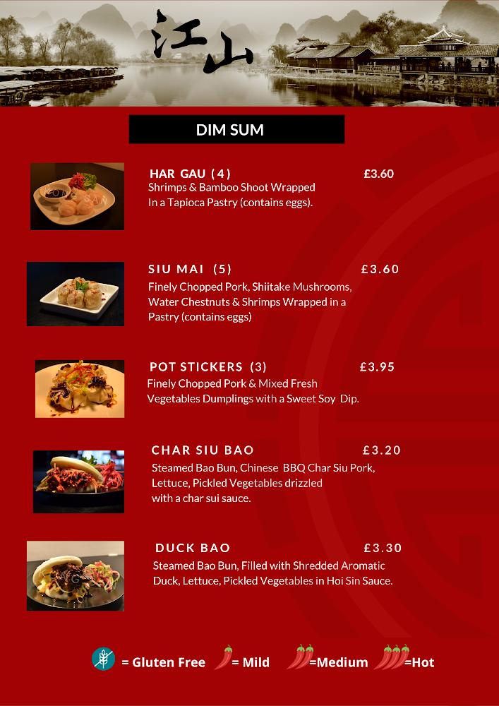 Menu at Kong San restaurant, Clitheroe