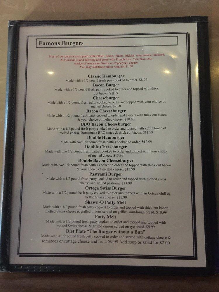 Menu at Old Town 500 Club Bar & Grill, Clovis