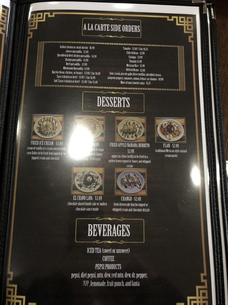 Menu at Las Brisas Authentic Mexican Restaurant, Pevely