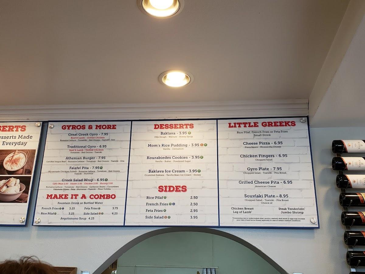 Menu at The Great Greek Mediterranean Grill - Henderson, NV restaurant ...