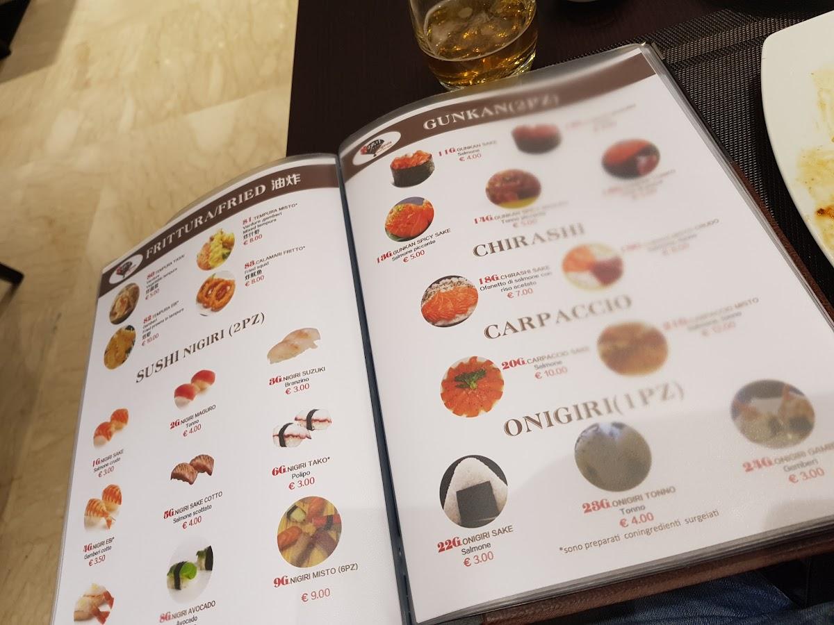 Menu at Edogawa restaurant, Cefalù
