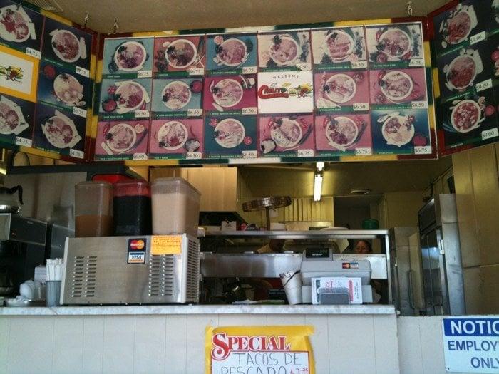 Carta de El Chilito Restaurant, Downey, Paramount Blvd