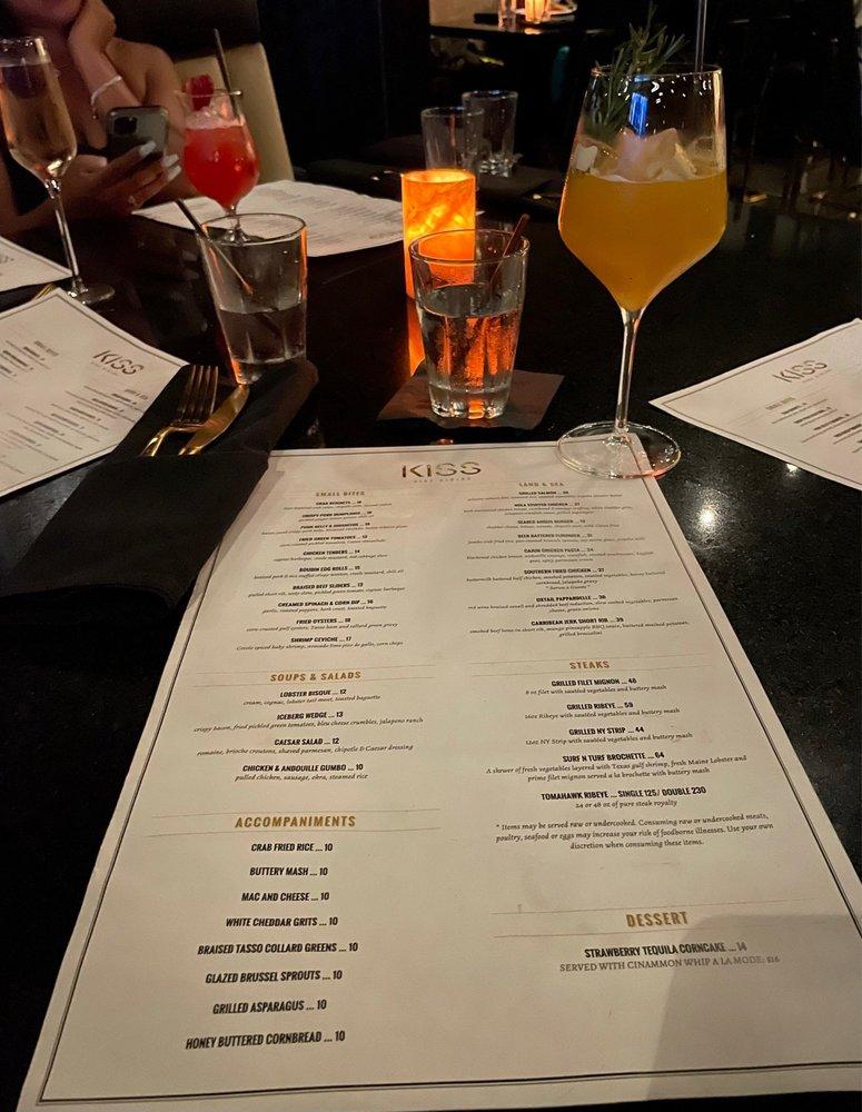 Menu at Kiss desserts, Houston