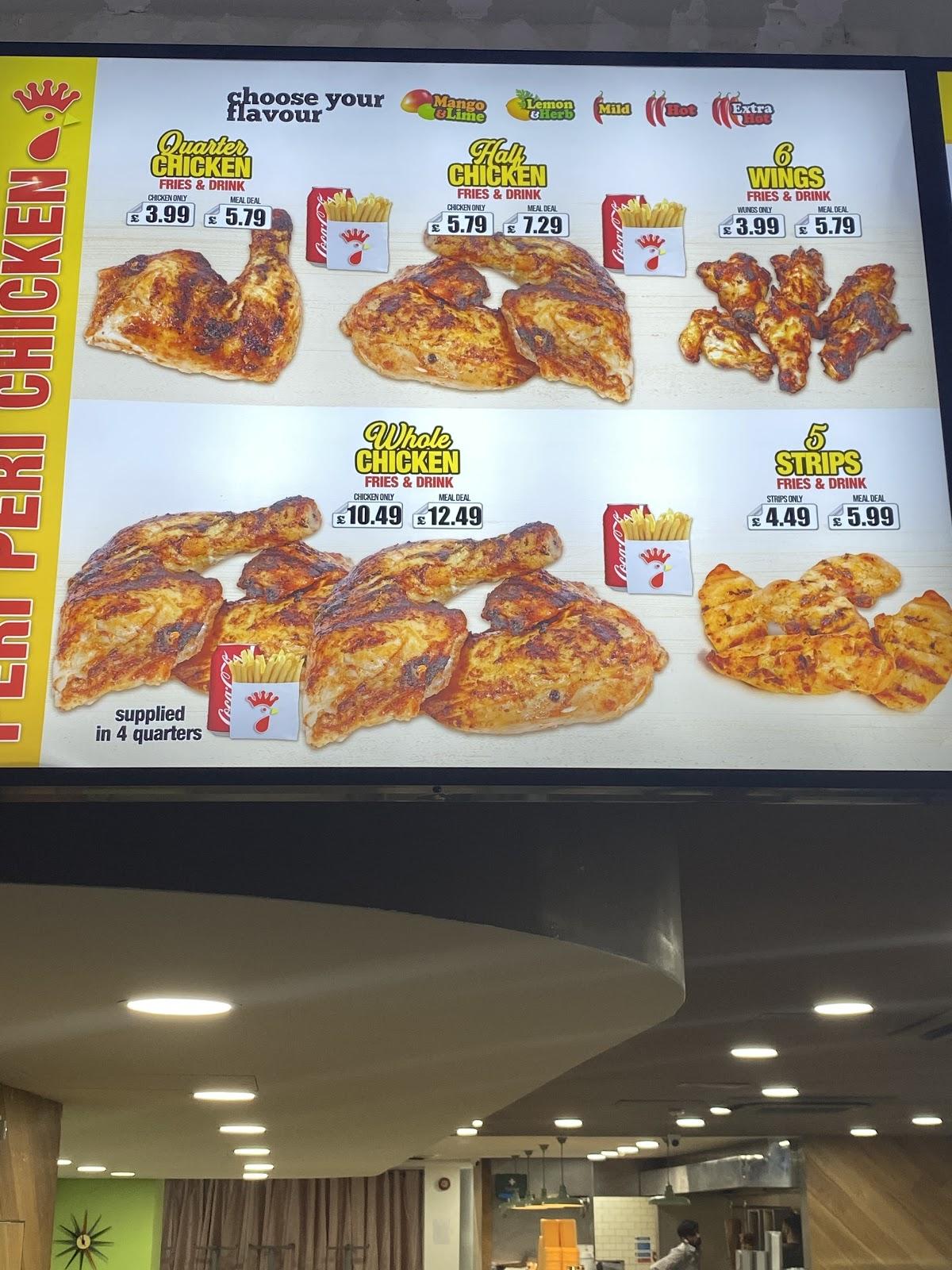 Menu at Peri peri king express restaurant, Uxbridge