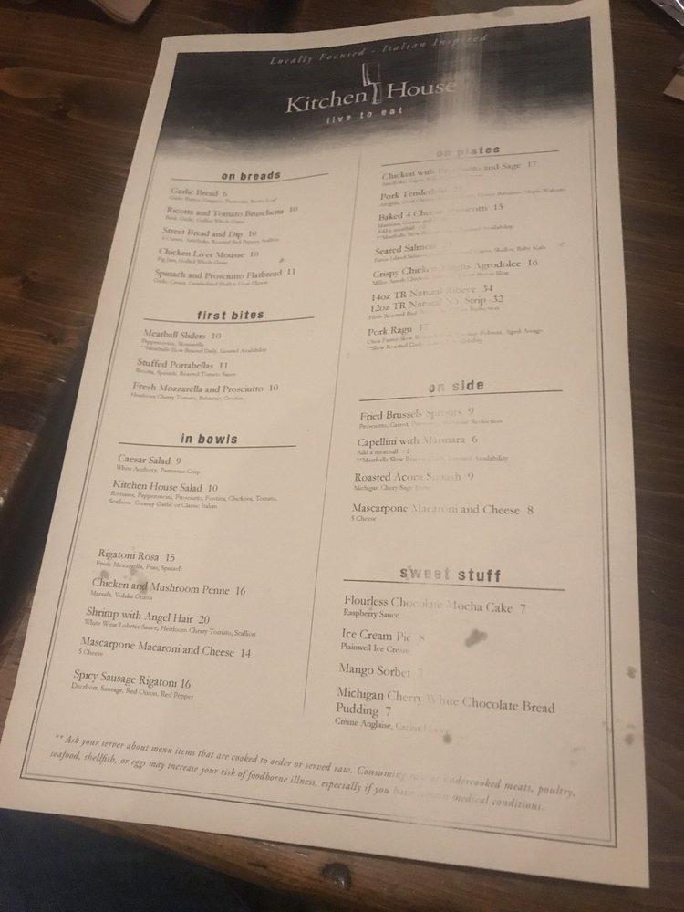 Menu at Kitchen House Catering and Events restaurant, Richland