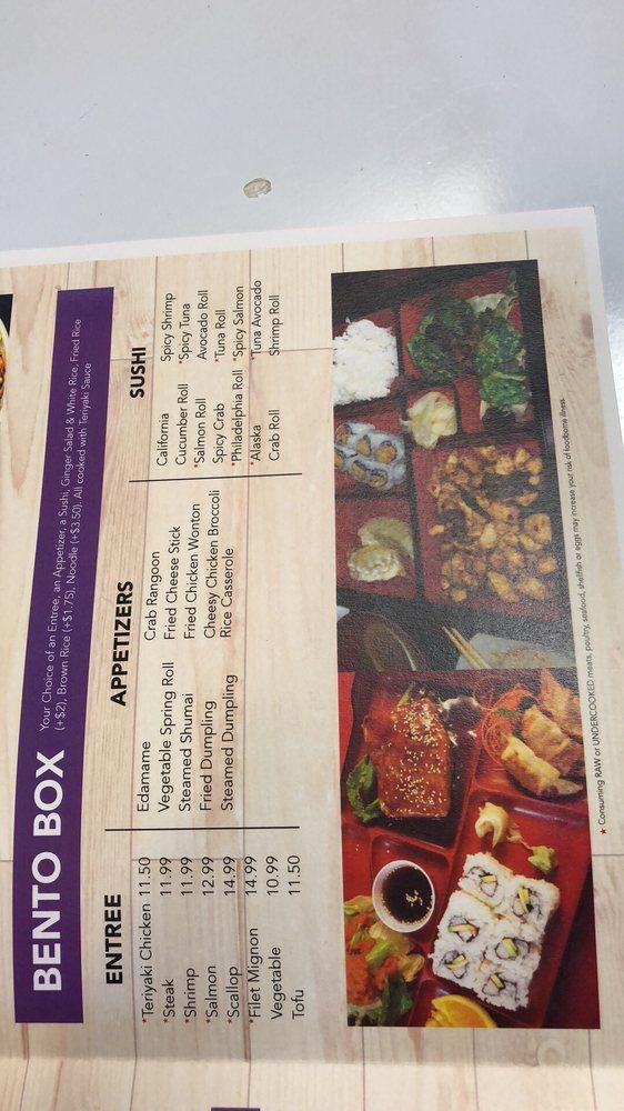 Menu at Oishi Express Japanese Grill restaurant, Florence