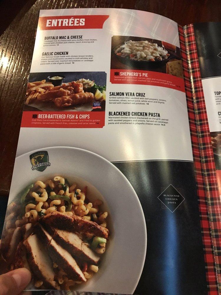 Menu at Tilted Kilt Pub and Eatery Sicklerville, NJ, Washington Township