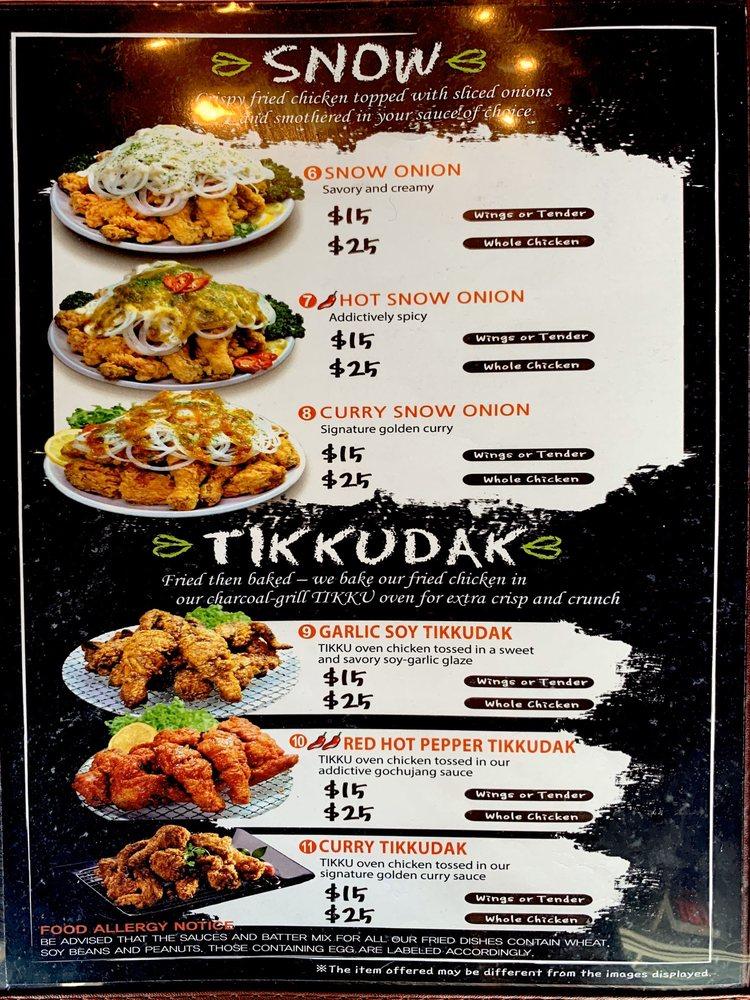 Menu at Choong Man Chicken - Ashburn restaurant, Ashburn