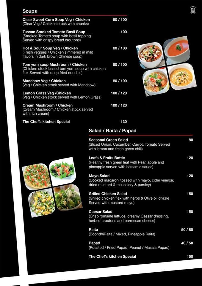 Menu at The Chef's Kitchen, Bengaluru, 1st Floor