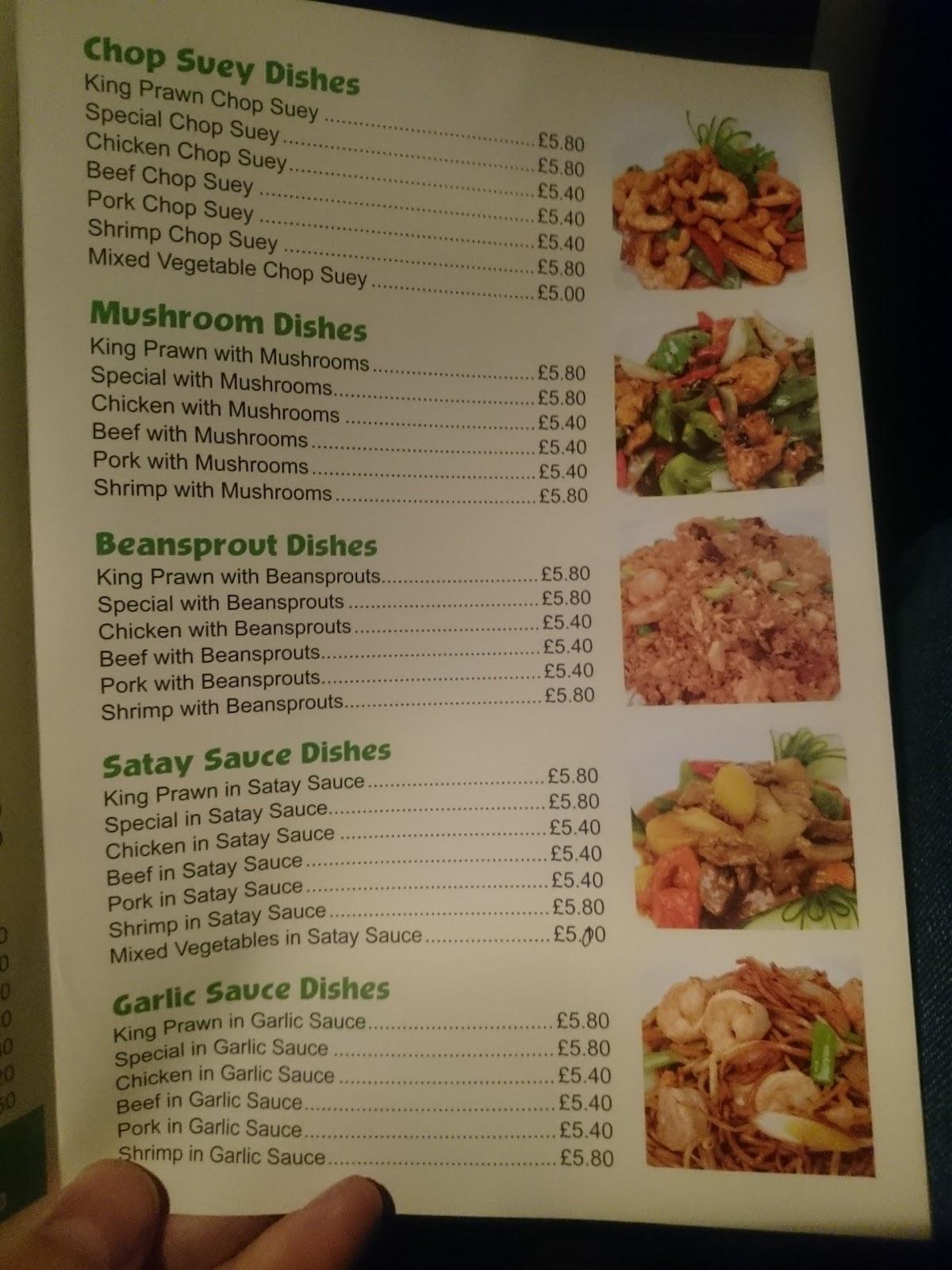 Menu at Golden City restaurant, Warrington, 13 Liverpool Rd
