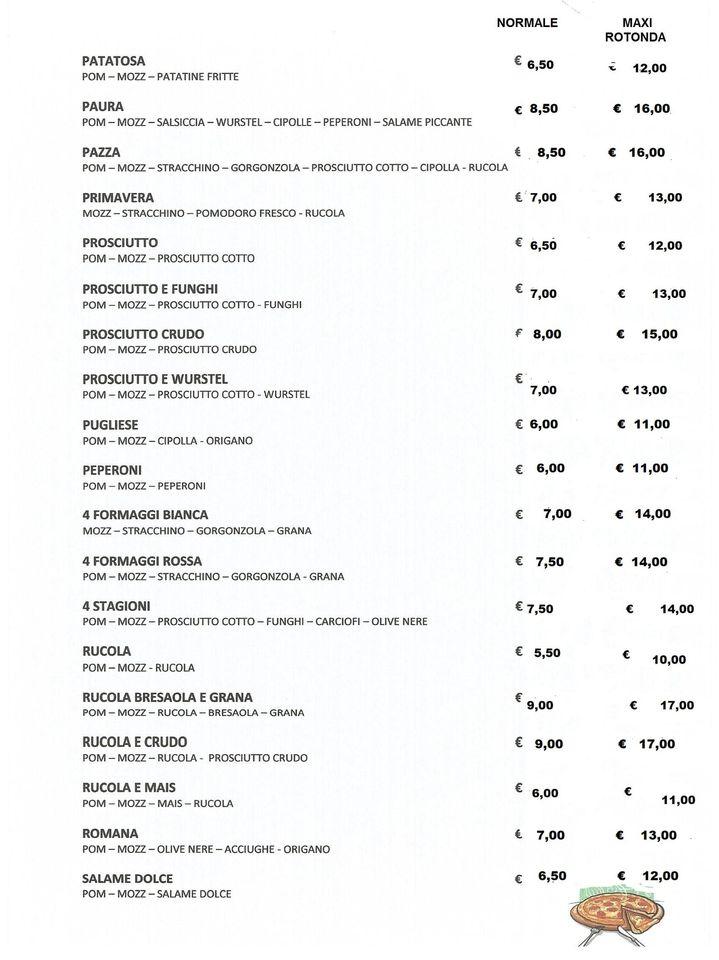 Menu da Ristorante La Buona Forchetta, Rossiglione