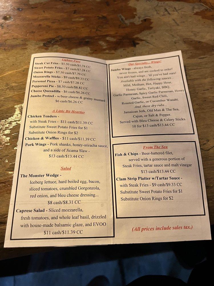 Menu at The Golden Rail Ale House pub & bar, Newburgh