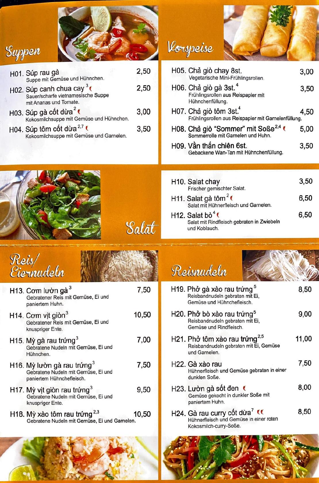 Speisekarte von Hoi An Imbiss restaurant, Mannheim