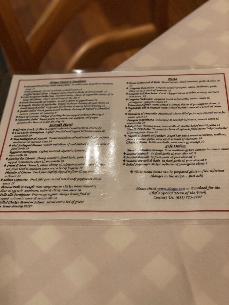 Menu at Il Capuccino pub & bar, Sag Harbor