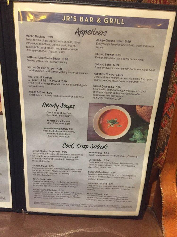 Menu at Jr's Bar & Grill, Elko