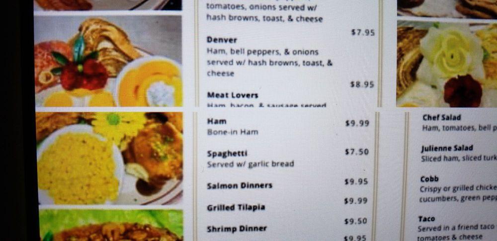 Menu at Tres Cafe, Galesburg