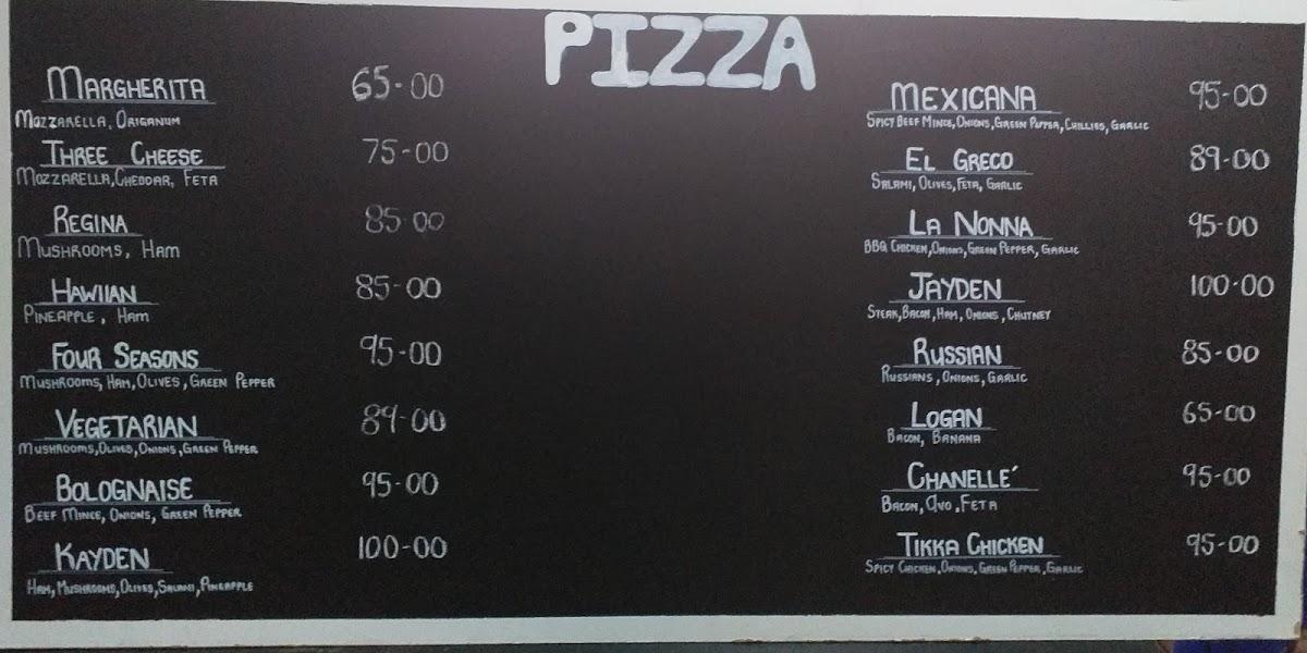 Menu at @Home Pizza pizzeria, Brakpan
