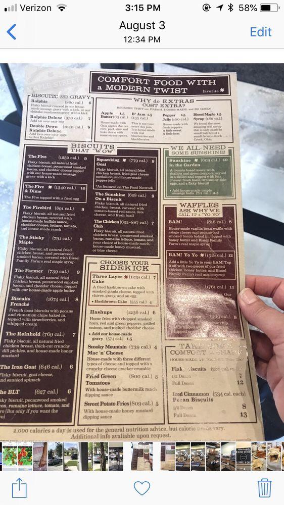 Menu at Maple Street Biscuit Company restaurant, Tampa, 13030 N Dale ...