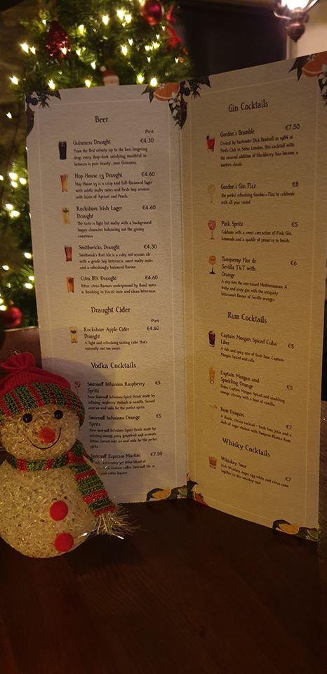 Menu at Boyle's of Slane pub & bar, Slane