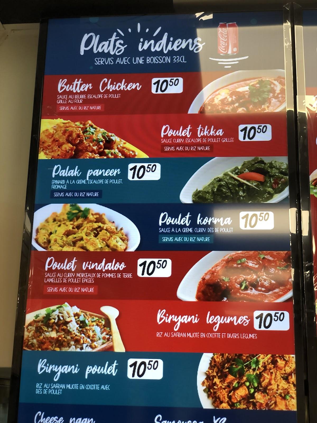 Carta del restaurante Food Station, Nanterre