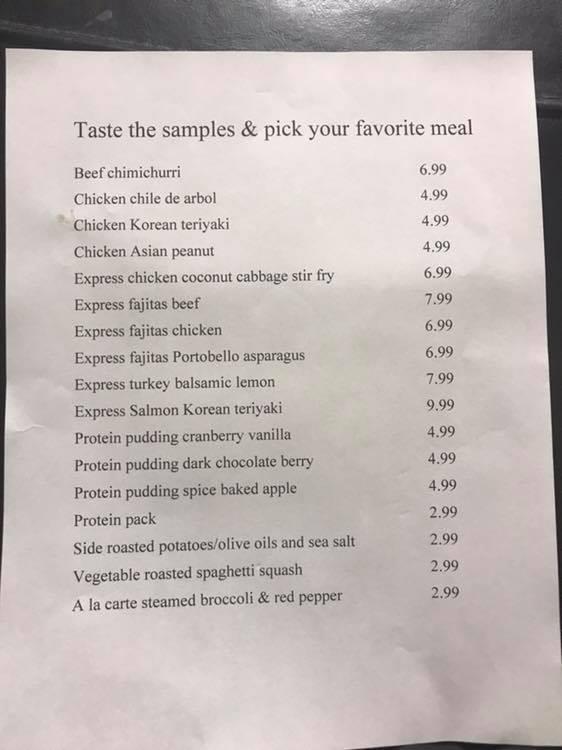 Menu at Kitchen Pharm restaurant, El Paso