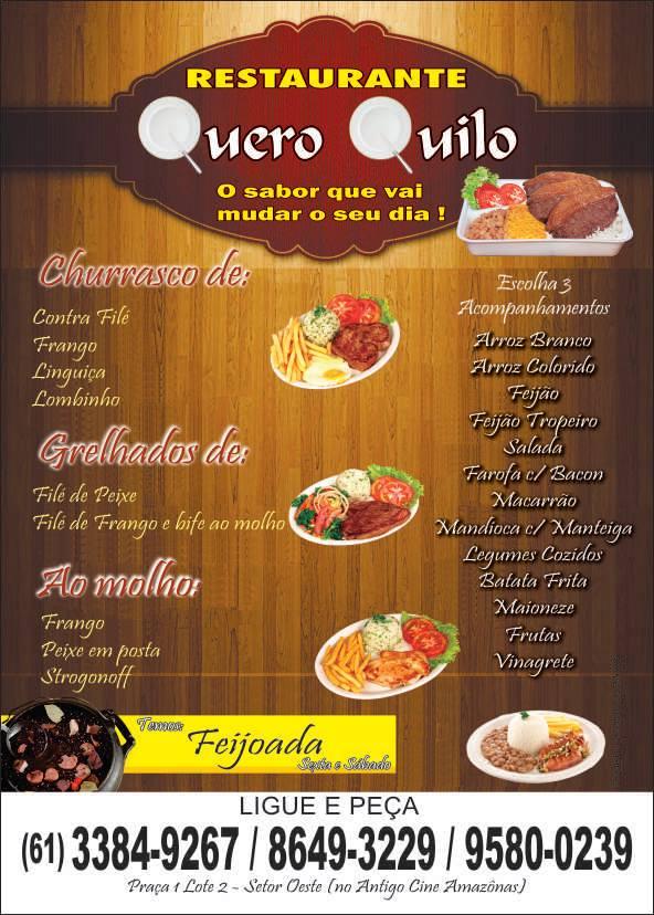 Menu at Restaurante QUERO QUILO, Brasília