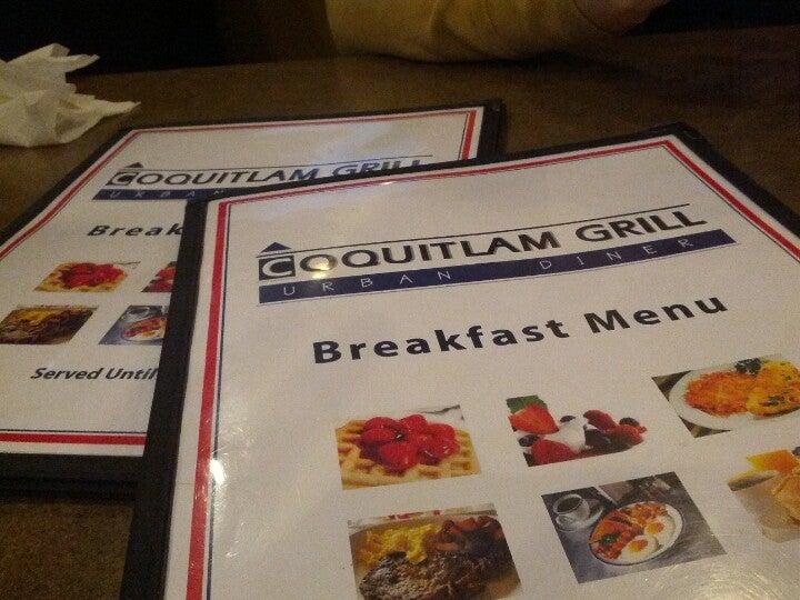 Menu at The Coquitlam Grill restaurant, Coquitlam