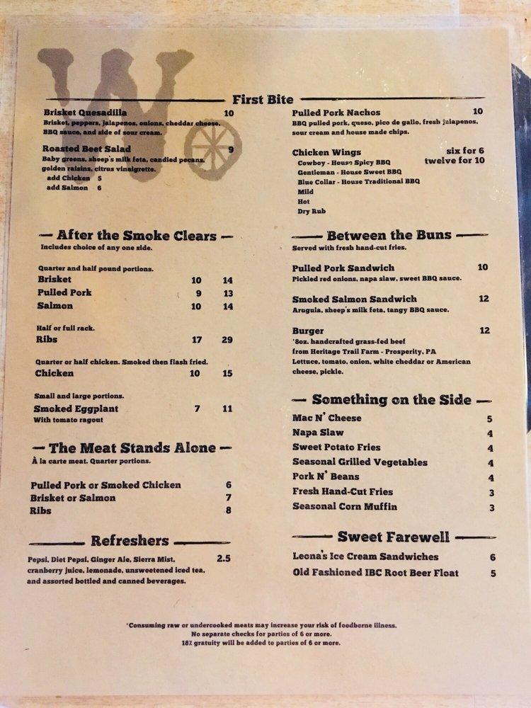 Menu at Wheelfish pub & bar, Pittsburgh