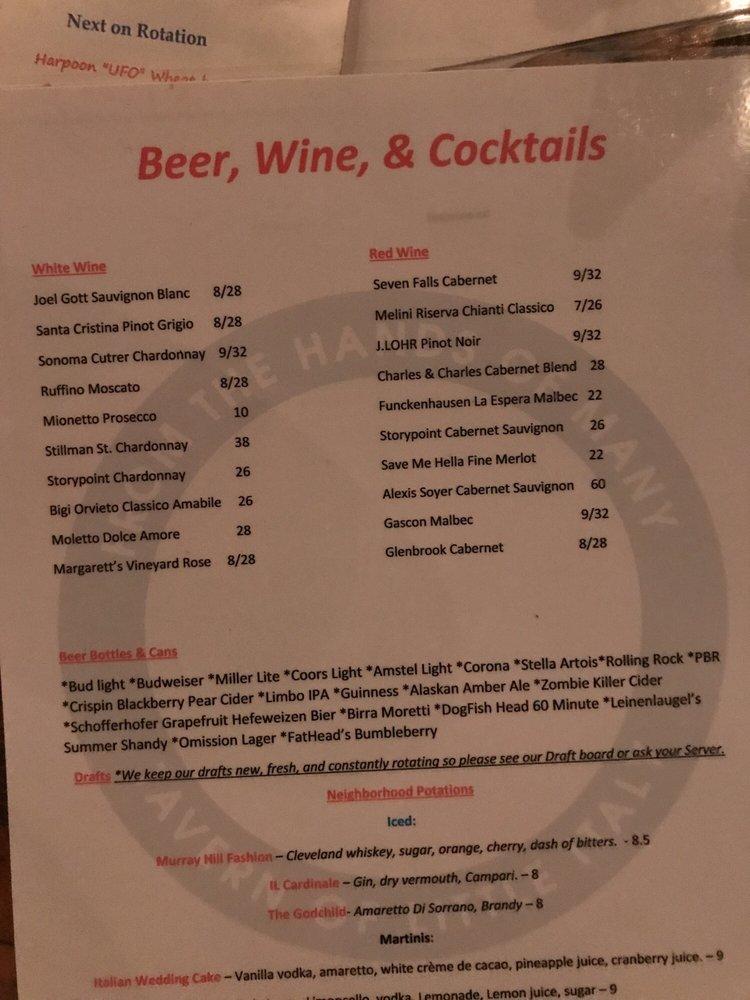 Menu at A Taste of Little Italy, Cleveland