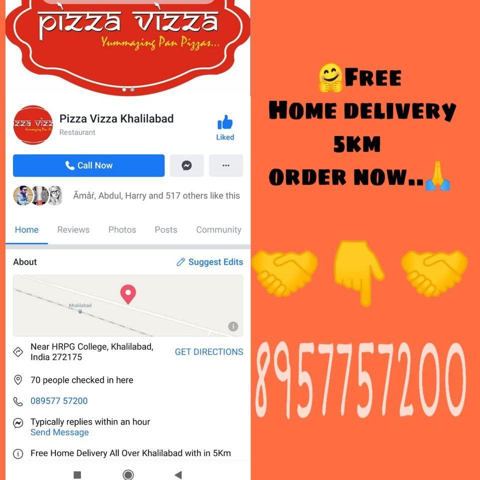Menu at Pizza Vizza khalilabad, Khalilabad
