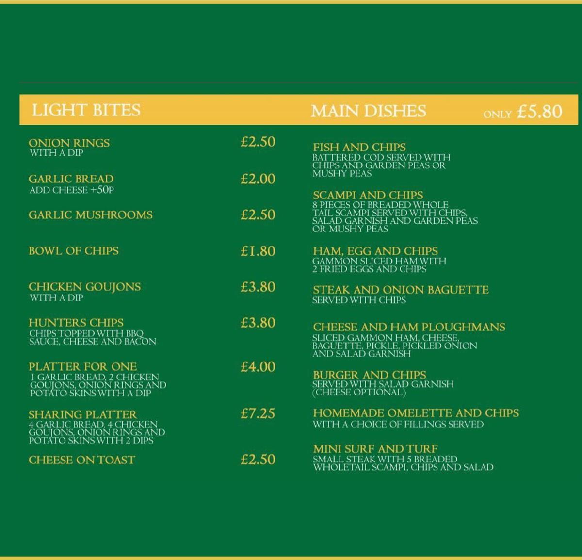 Menu at The Traders Tavern pub & bar, Cardiff, 6-8 David St