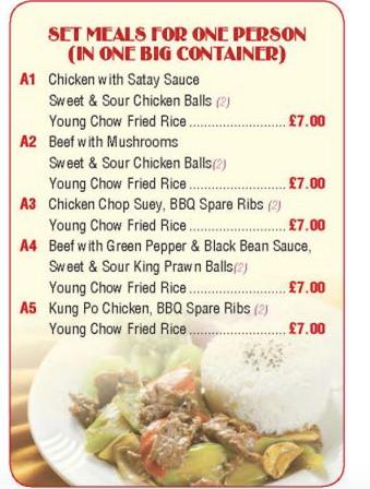 Menu at Mayfair Restaurant, Portsmouth