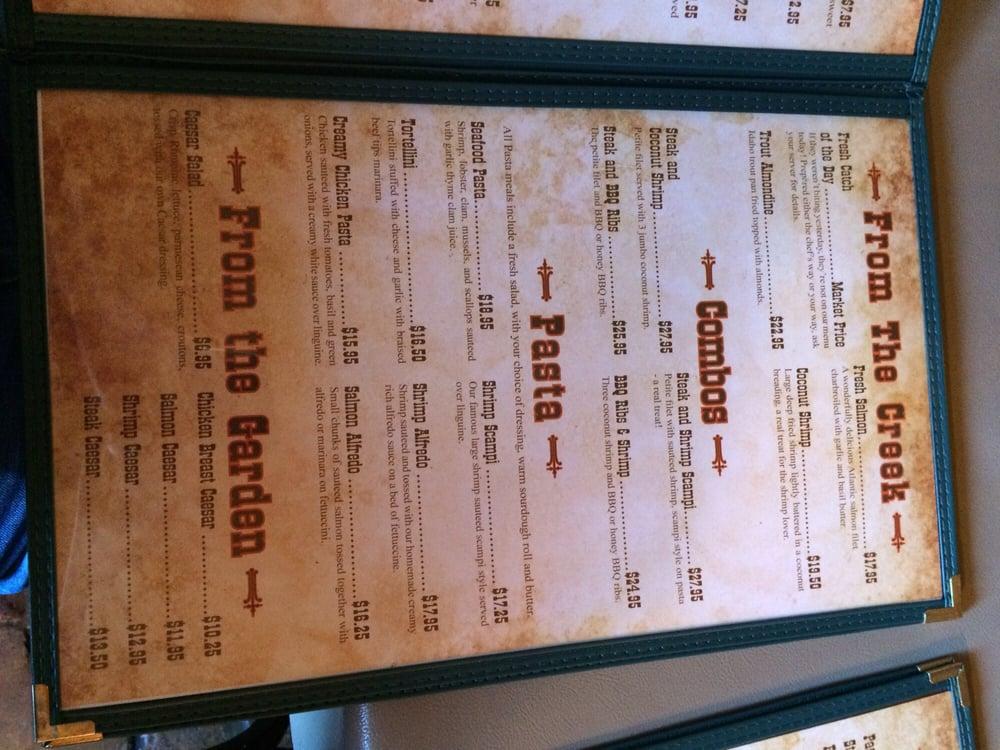 Menu at Rusty's Ranch House BBQ, Cedar City, UT-14