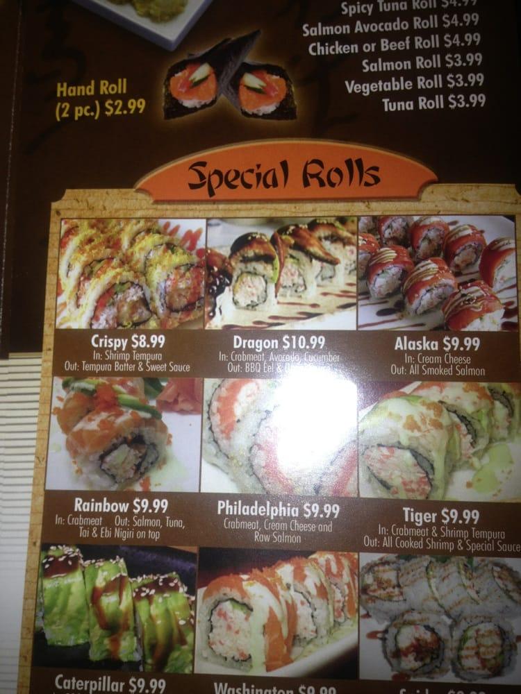 Menu at To Go Sushi restaurant, Rancho Mirage