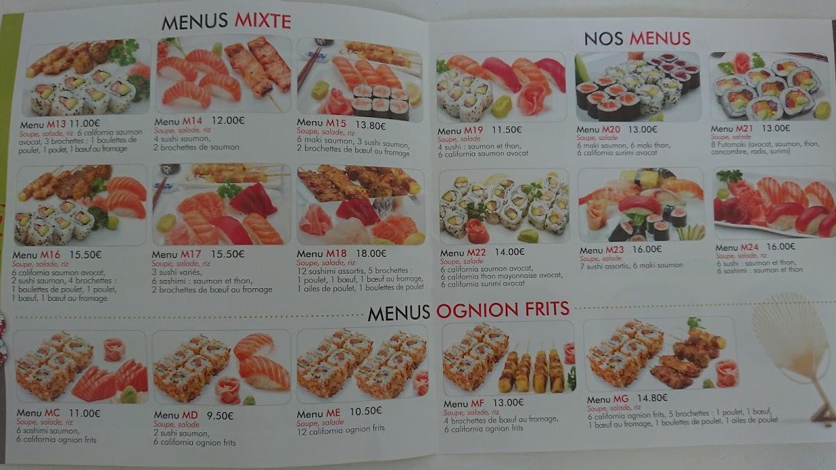 Menu at FUJI restaurant, Melun