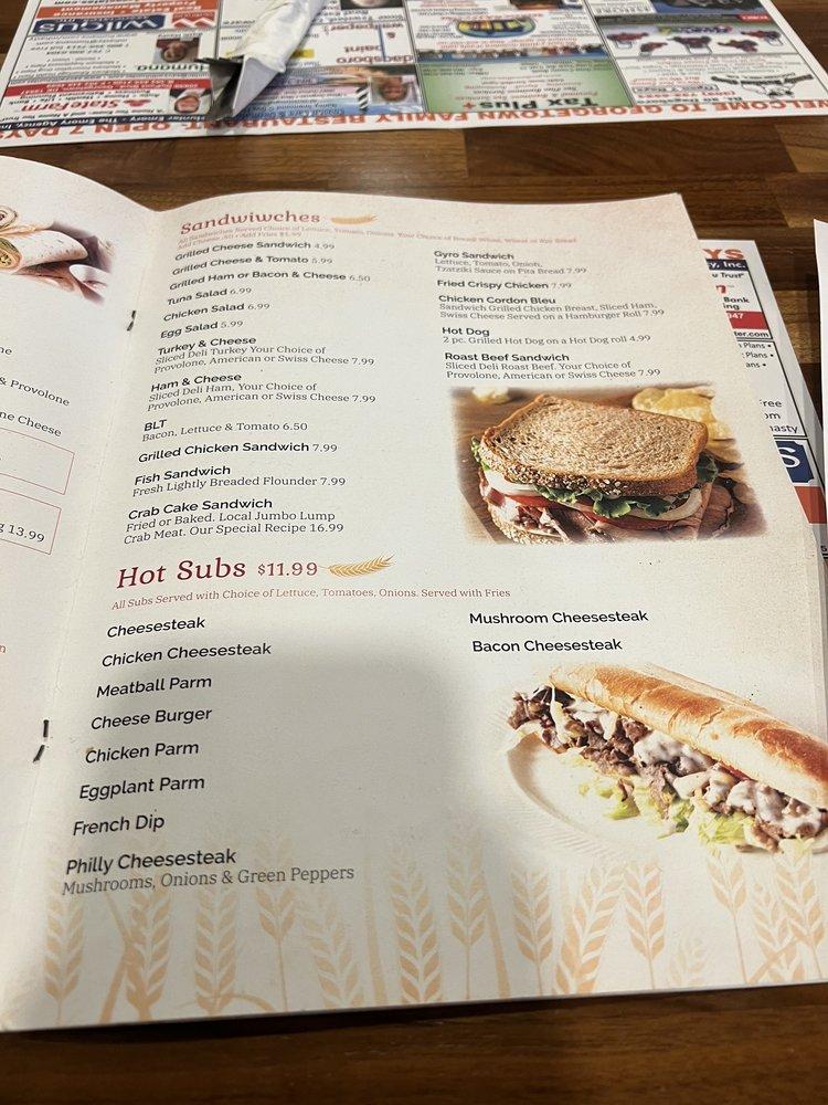 Menu at Georgetown Family Restaurant, Georgetown