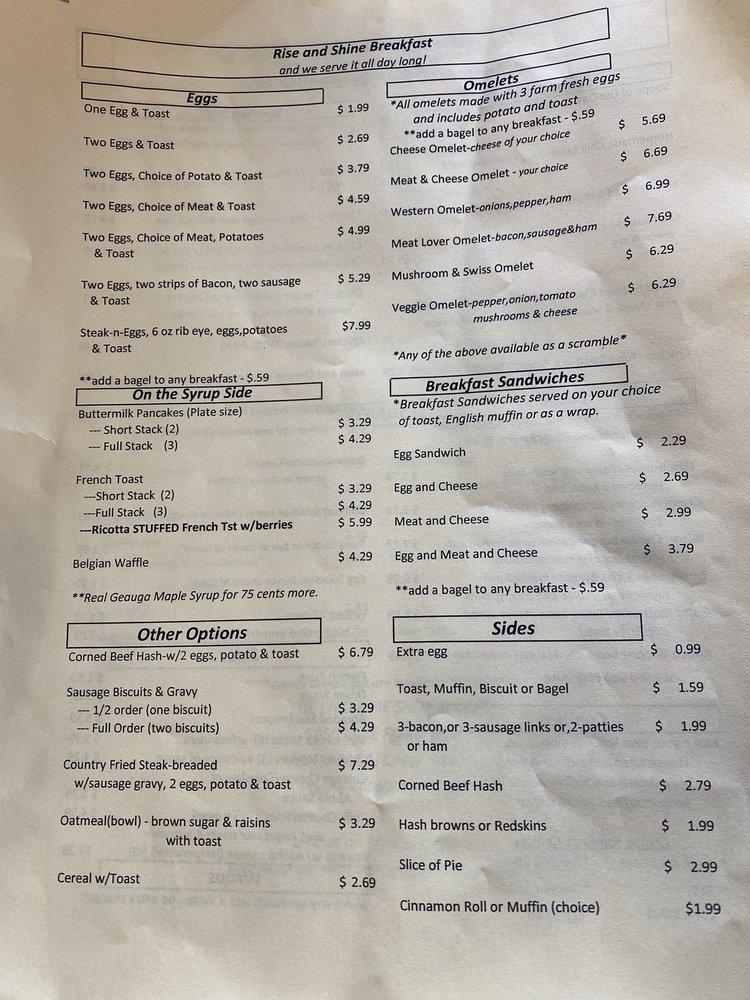 Menu at The Little Pie Shop & Cafe, Ashtabula, Lake Rd W