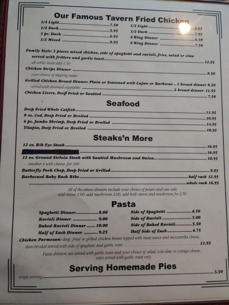 Menu at Alexander Park Tavern pub & bar, Princeton