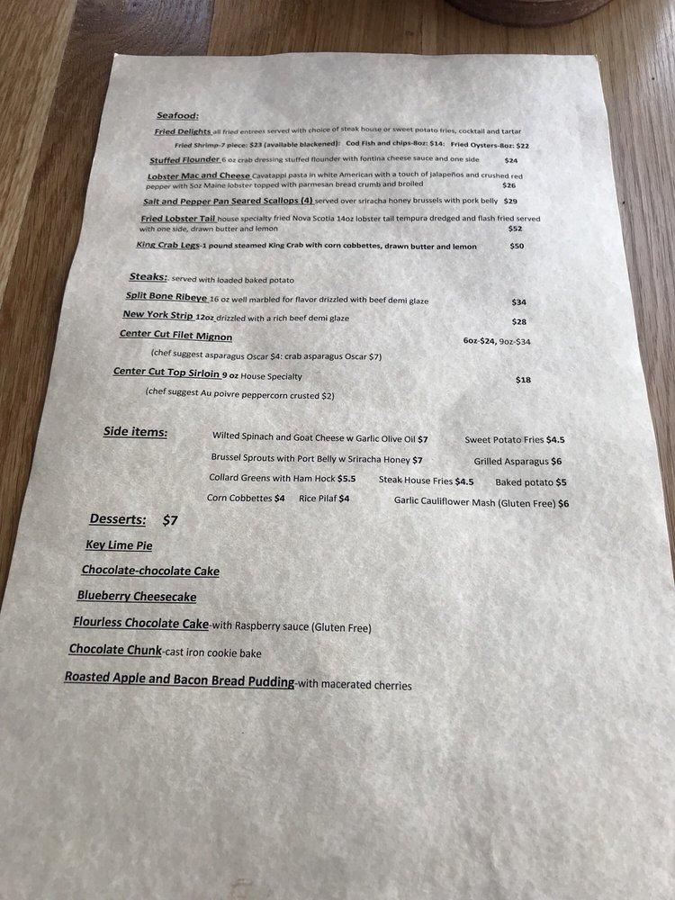 Menu at Scotties On The River pub & bar, Chattanooga