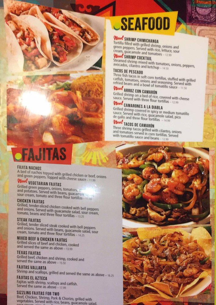 Menu at El Azteca Mexican Restaurant, Hampton, Coliseum Dr Suite A35