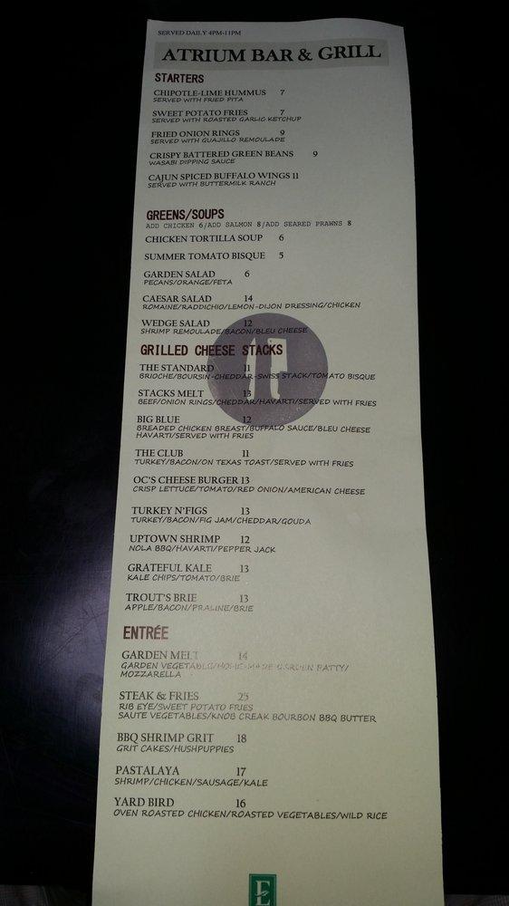 Menu at Cloud 9 Cafe, Orange