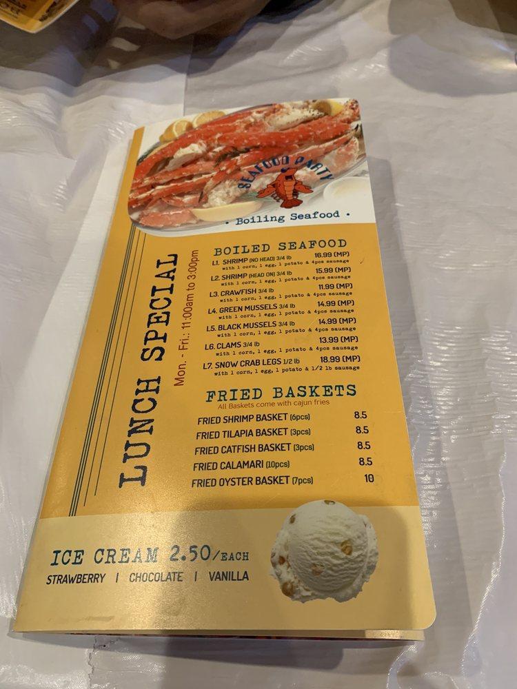 Menu at Seafood Party Midwest City restaurant, Midwest City