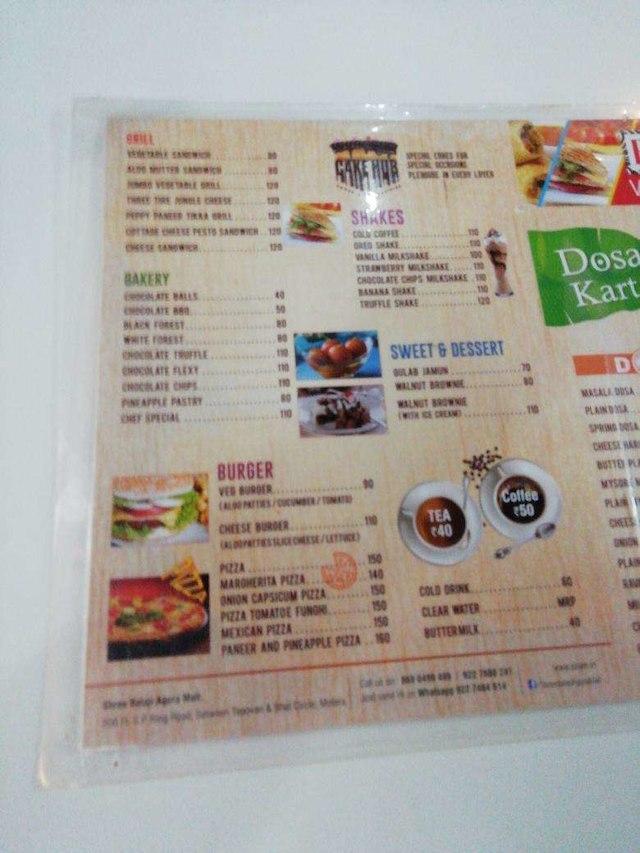 Menu at Bake O Zone, Ahmedabad, Gujarat 382424