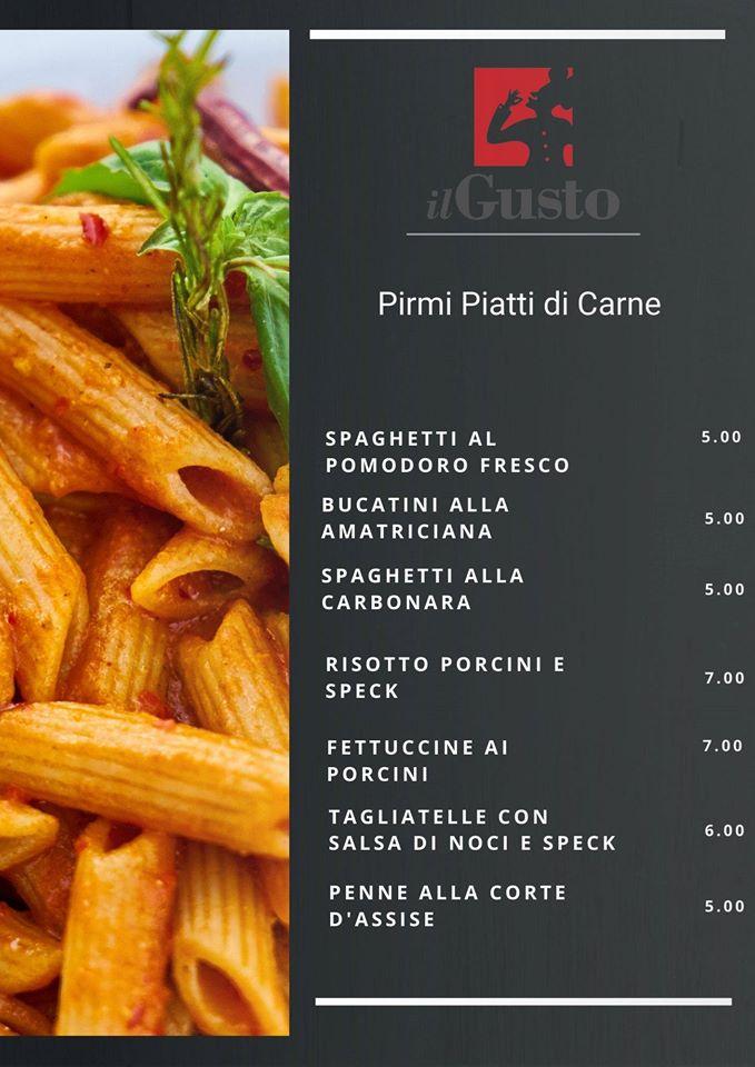 Menu da Il Gusto - Pizzeria - Braceria - Hamburgheria - Consegna a ...