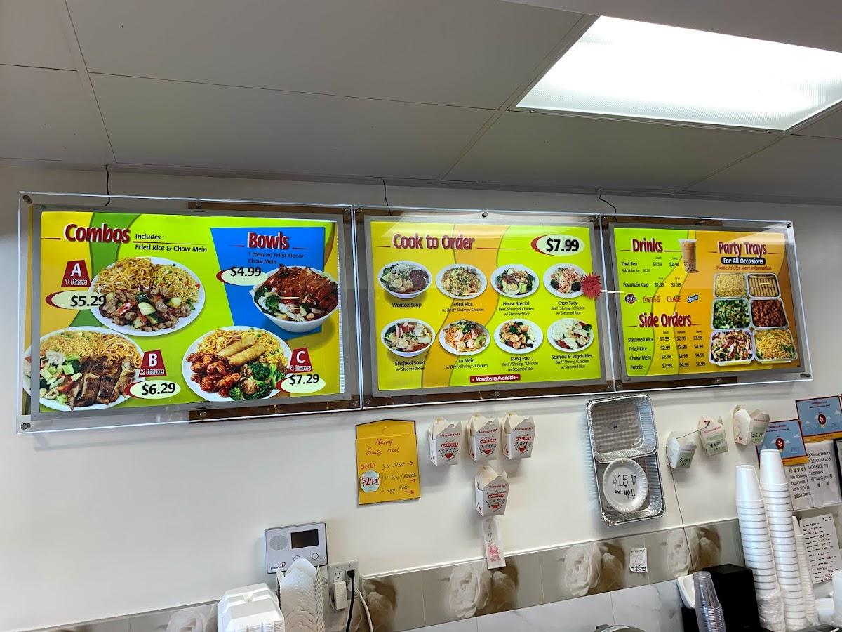 Menu at Dragon Express restaurant, Escondido