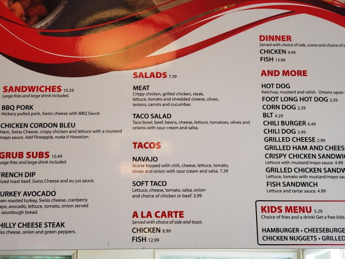 Menu at Country Grub fast food, Naples, S 1500 E