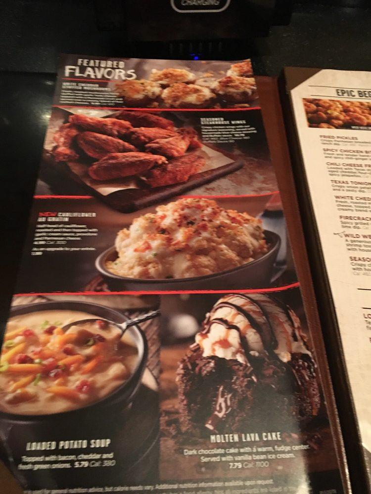 Menu at LongHorn Steakhouse, West Springfield