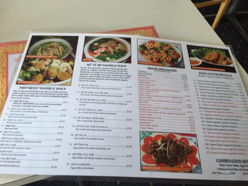 Menu at Sichuan Restaurant, Saint Louis Park